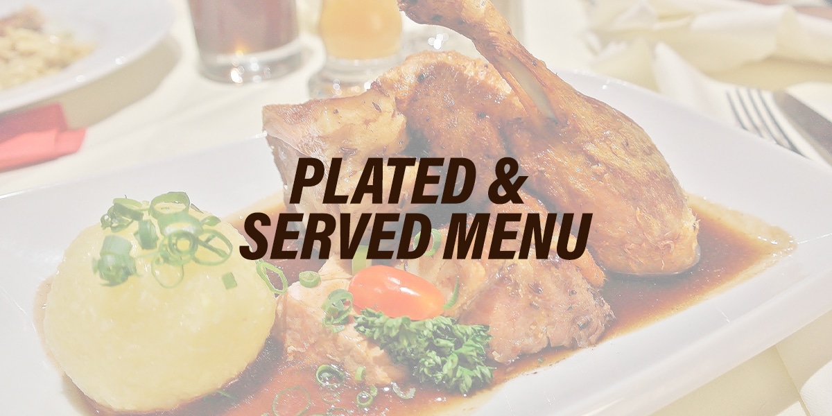 Plated & Served Catering Menu | AZ Inspirations Catering